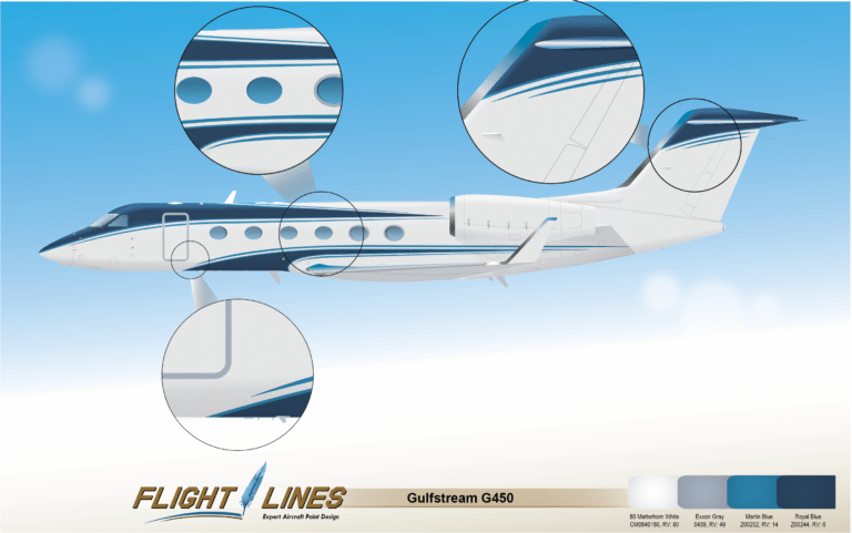 Final Paint Shop Drawings for Aircraft | Flight line designs